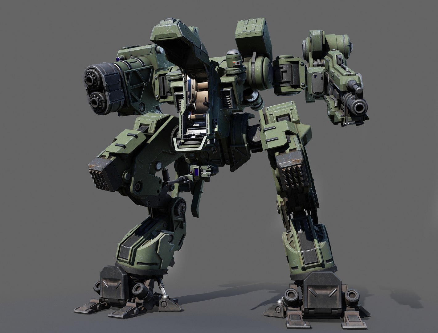 MW Mech Tank-2 3D Model - TurboSquid 1745547