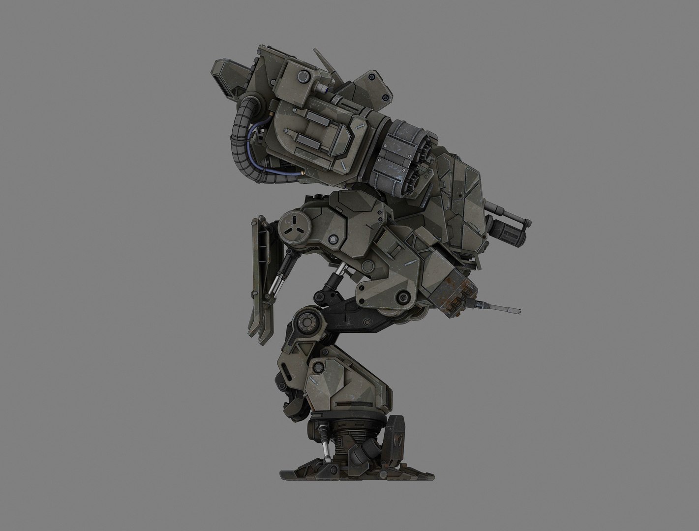 MW Mech Tank-2 3D Model - TurboSquid 1745547