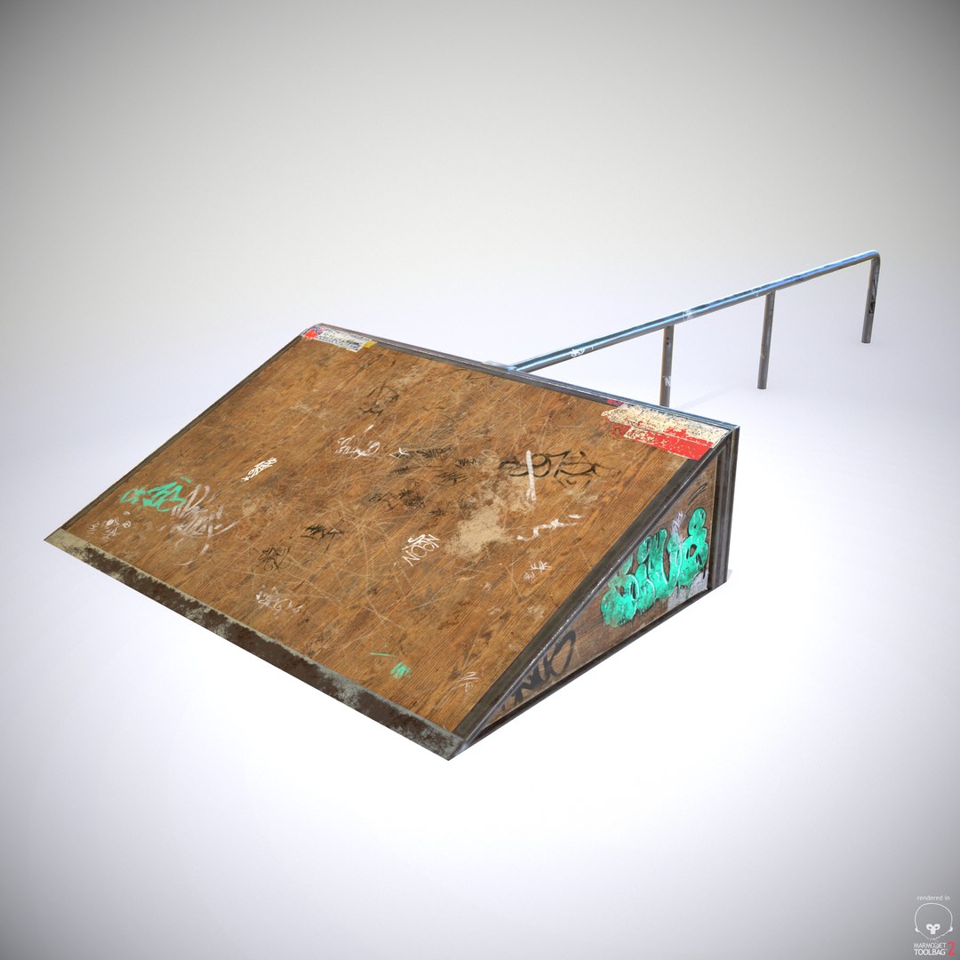 3d skate ramp pbr