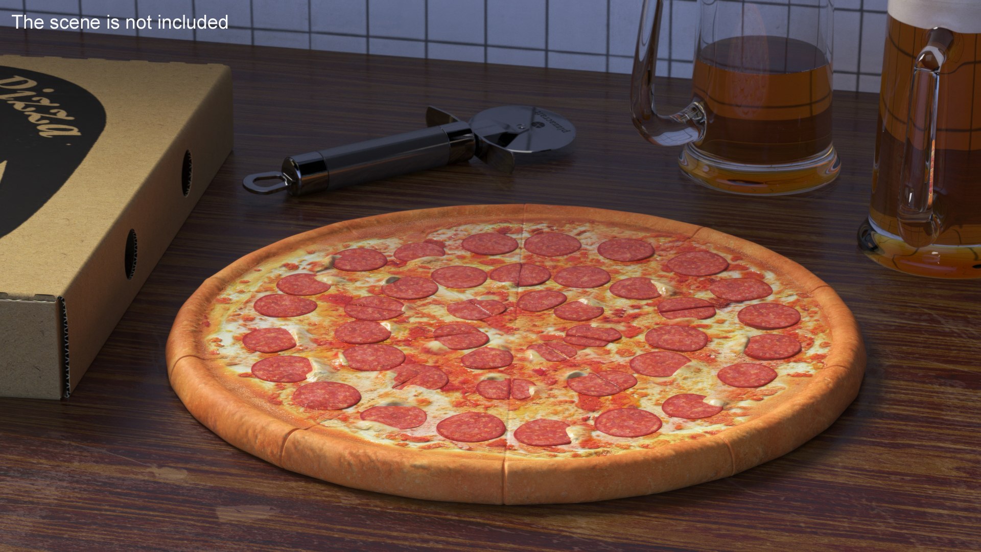 Cheese Pizza 3D Model - TurboSquid 2248525