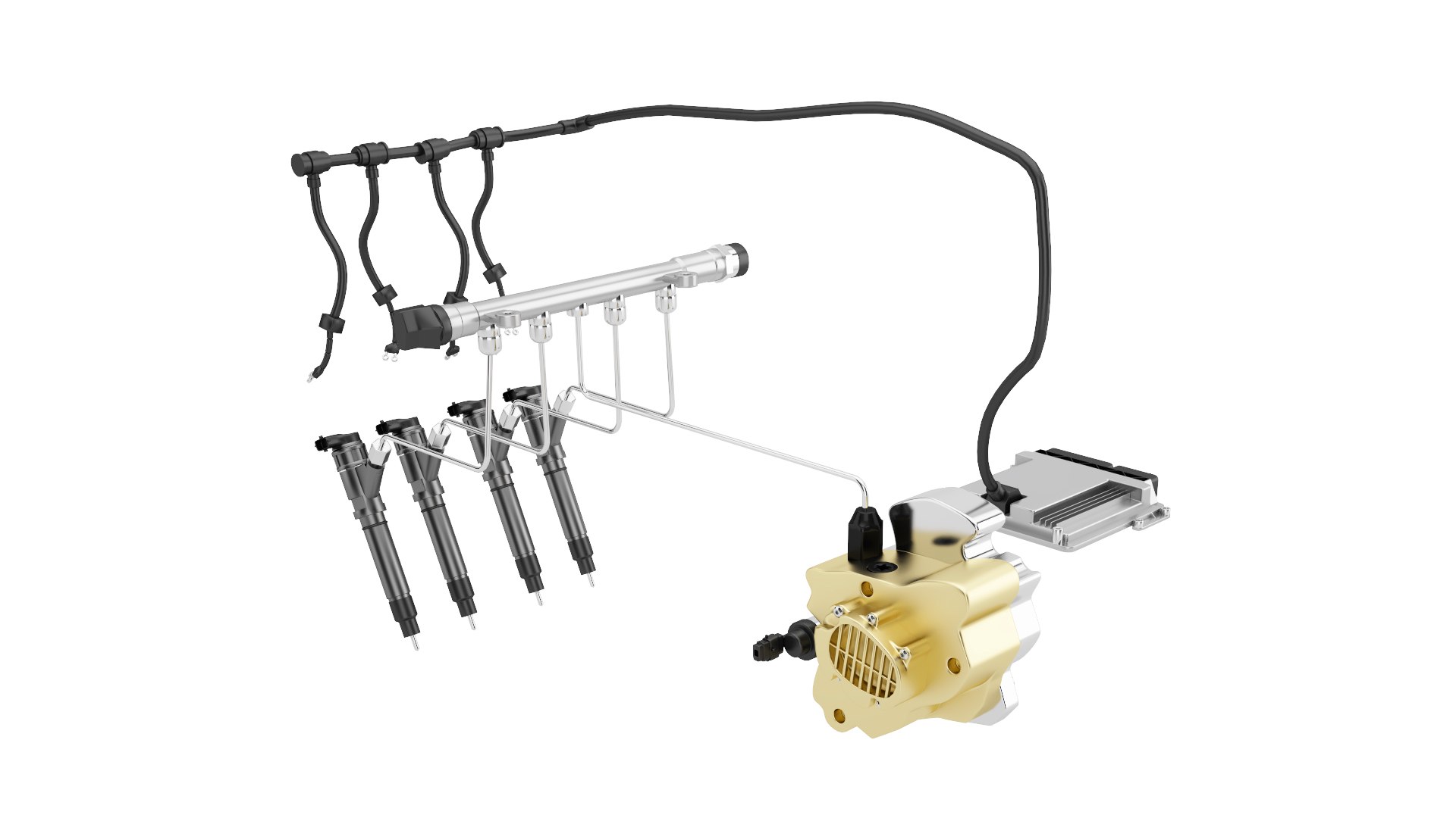 3D V4 V6 V8 Engine Injection Systems - TurboSquid 2469365
