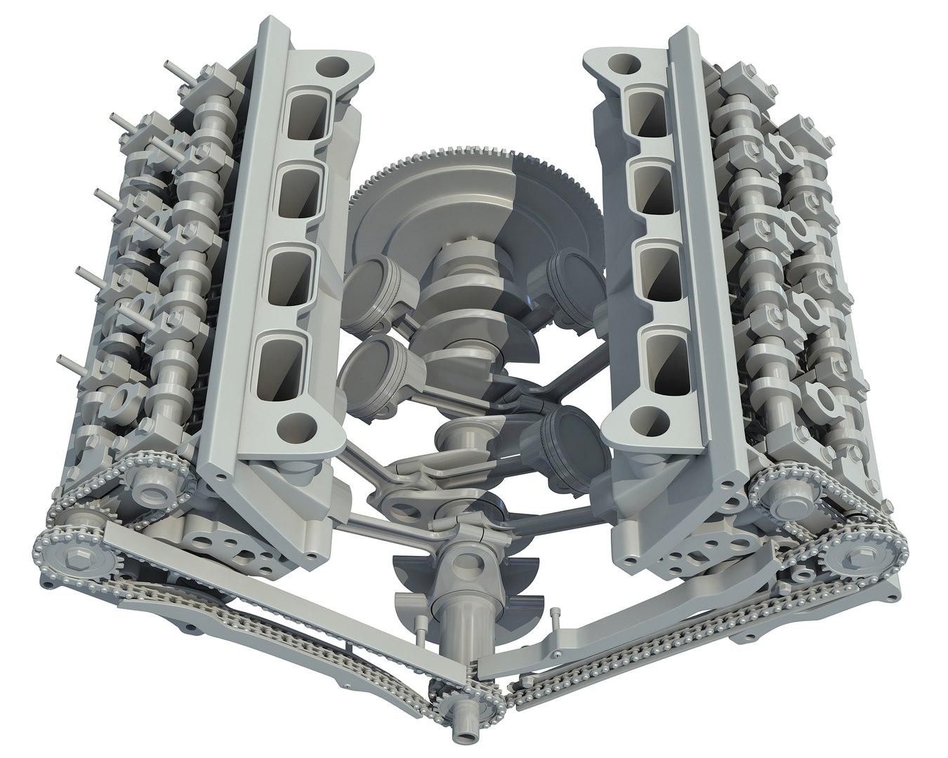 3D model v8 car engine interior parts - TurboSquid 1324685
