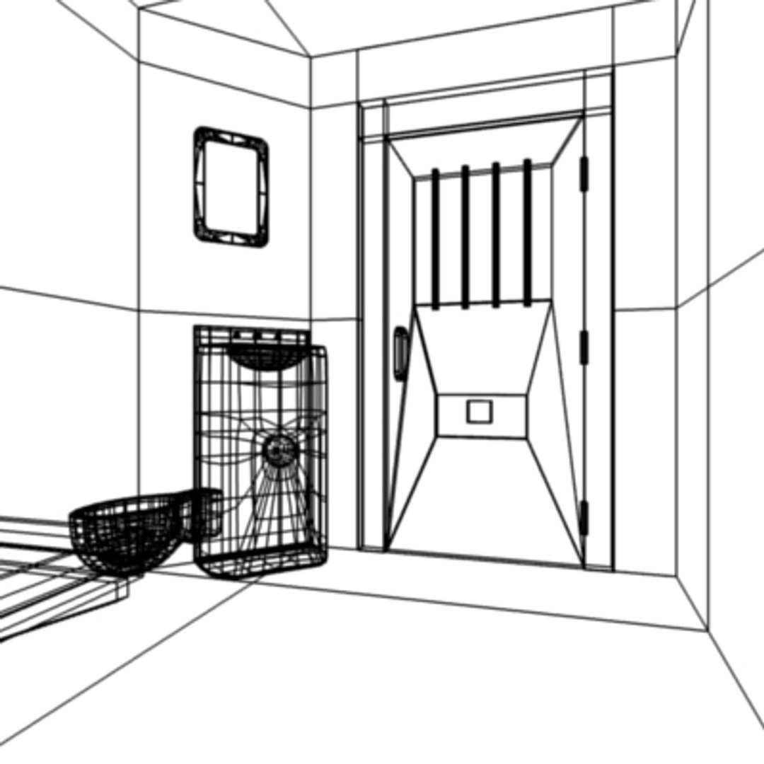 Prison Cell 3d Dxf