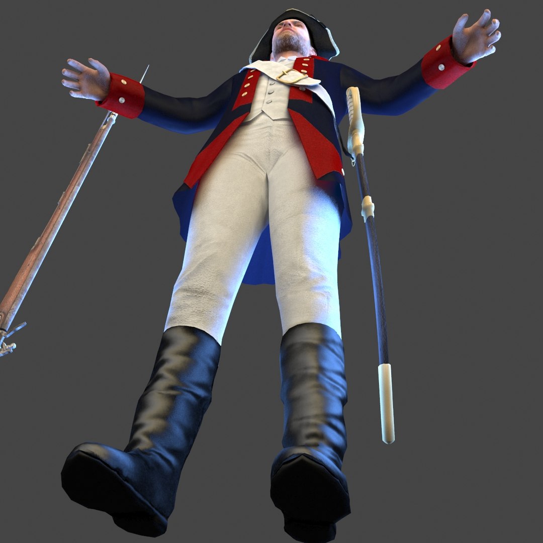 American Revolution Soldier 3D Model - TurboSquid 1456665