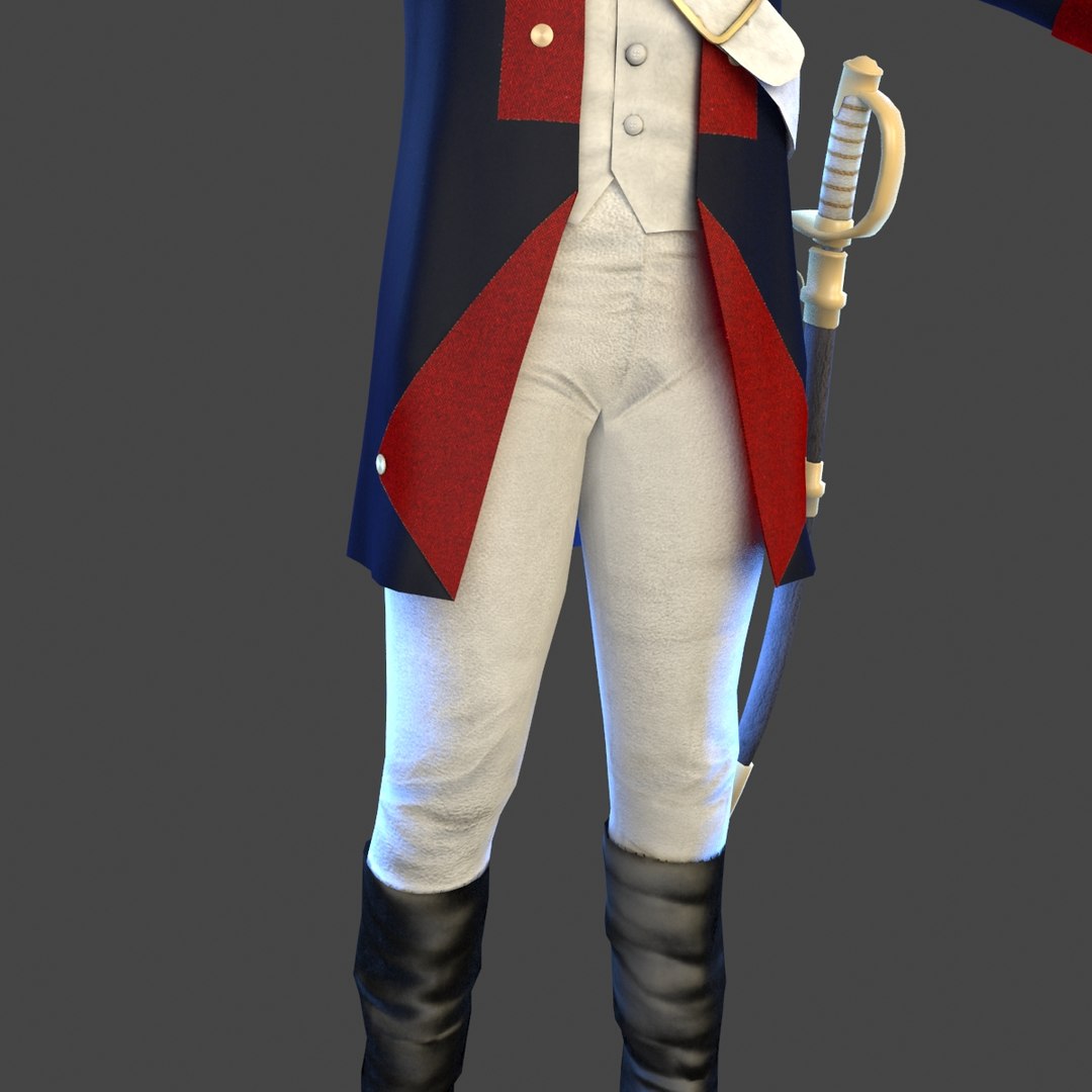 American Revolution Soldier 3D Model - TurboSquid 1456665