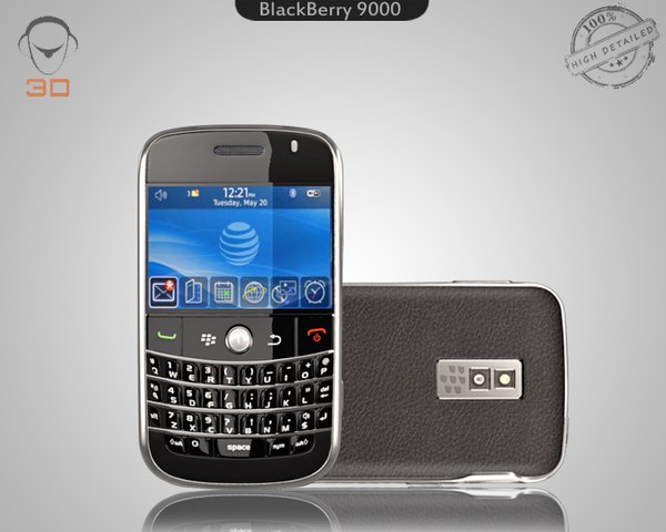 3d blackberry 9000