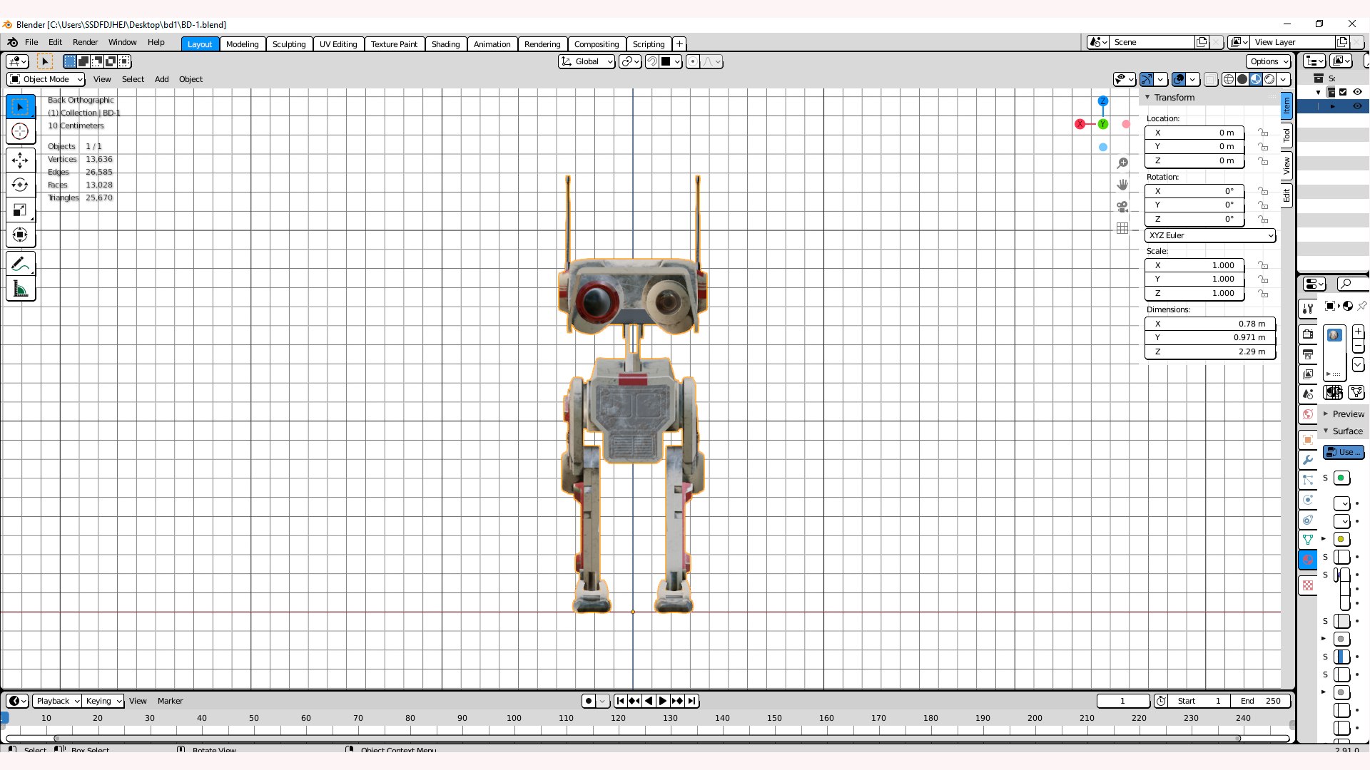 3D Bd-1 Game Character -Ready To Rigg - TurboSquid 1758792