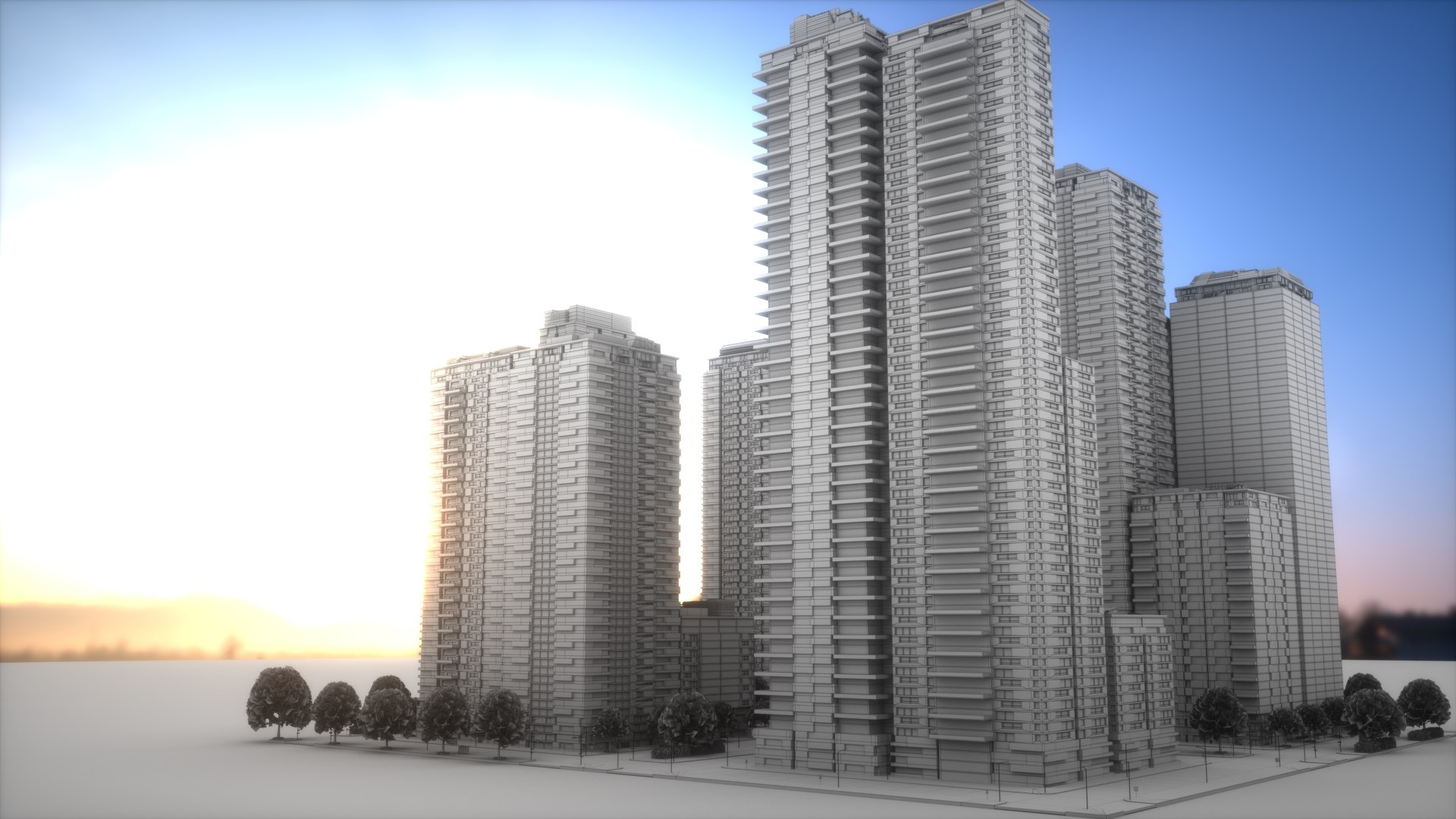 3D City Block Type B28 Model - TurboSquid 2092358