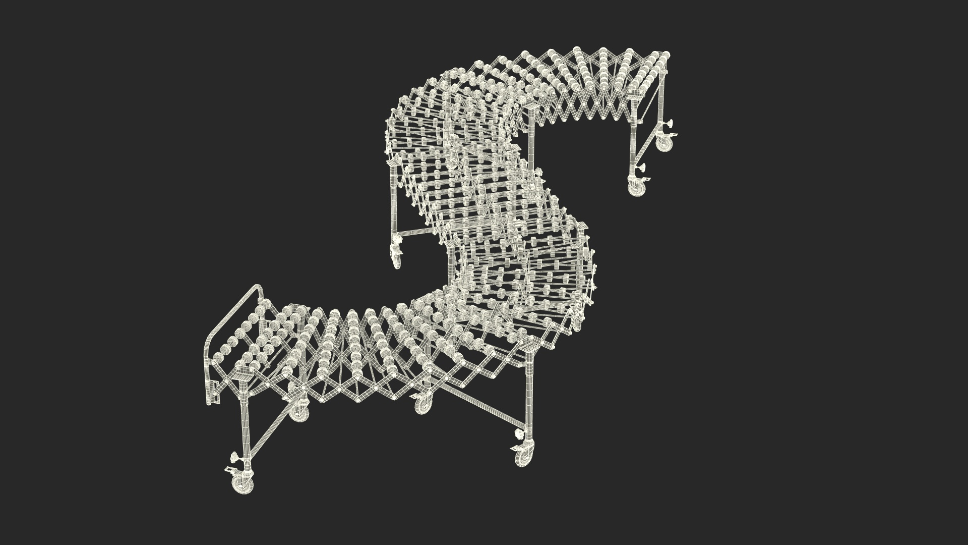 3D Folding Telescopic Roller Curved - TurboSquid 2091615