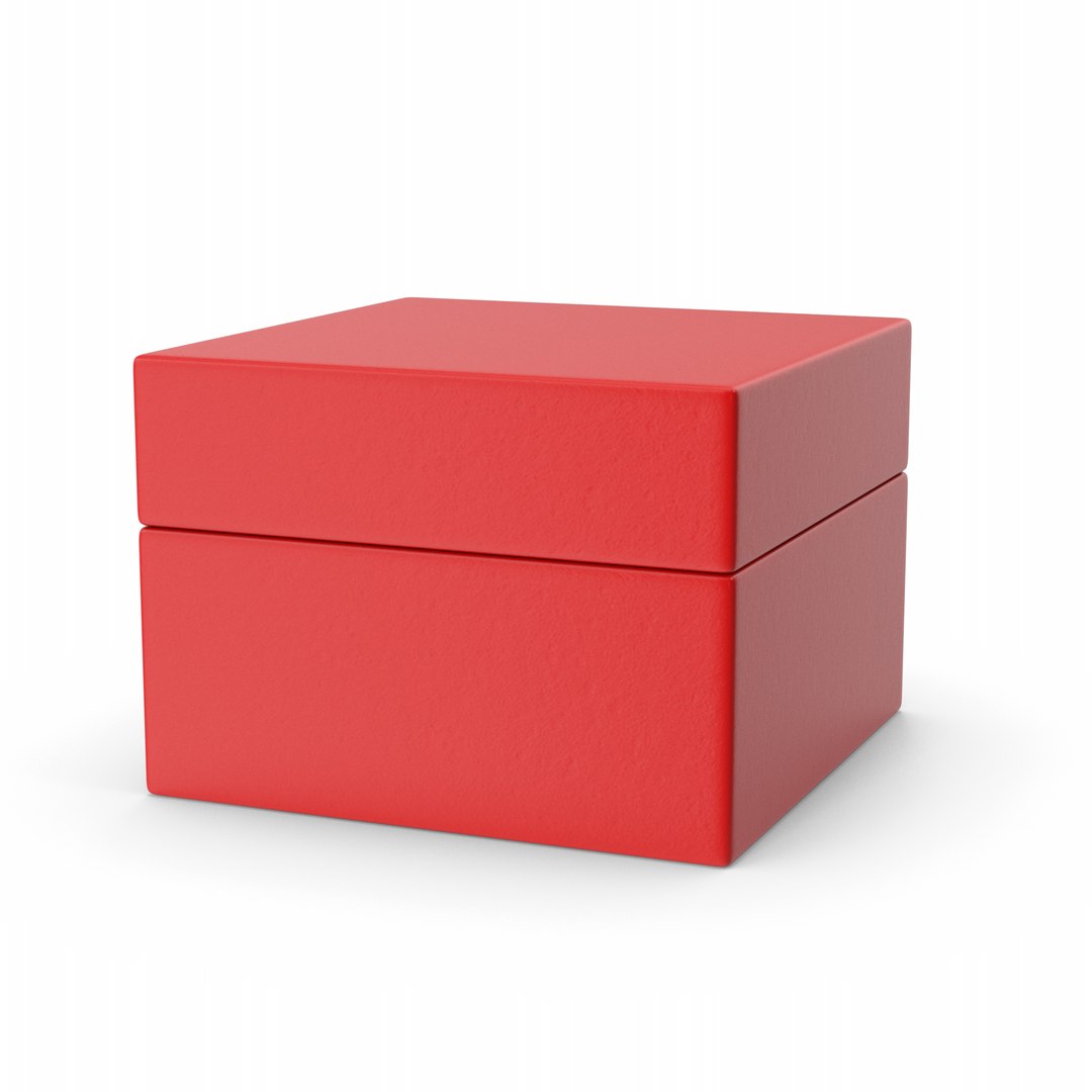 Red Ring Box Closed 3D Model - TurboSquid 2097412
