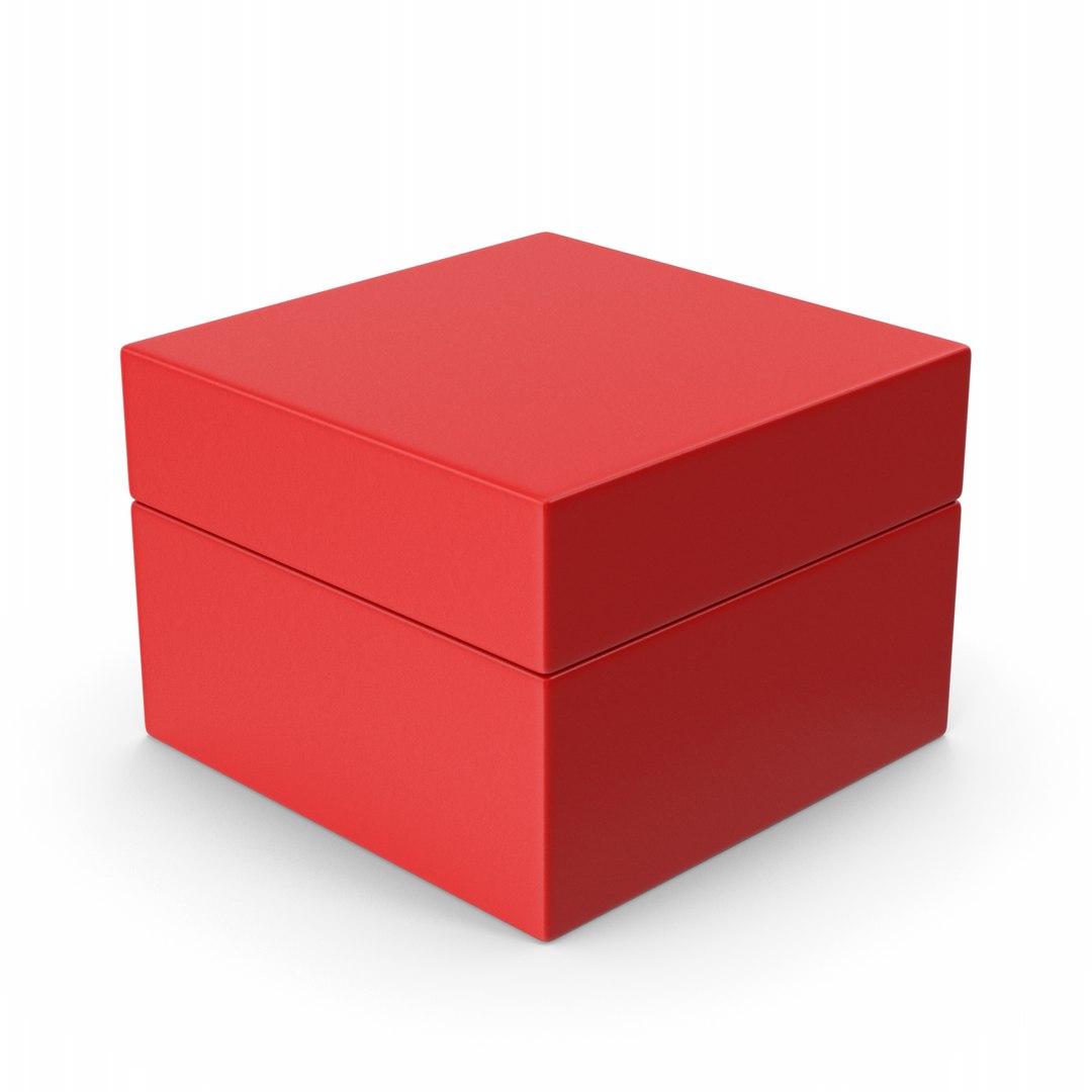 Red Ring Box Closed 3D Model - TurboSquid 2097412