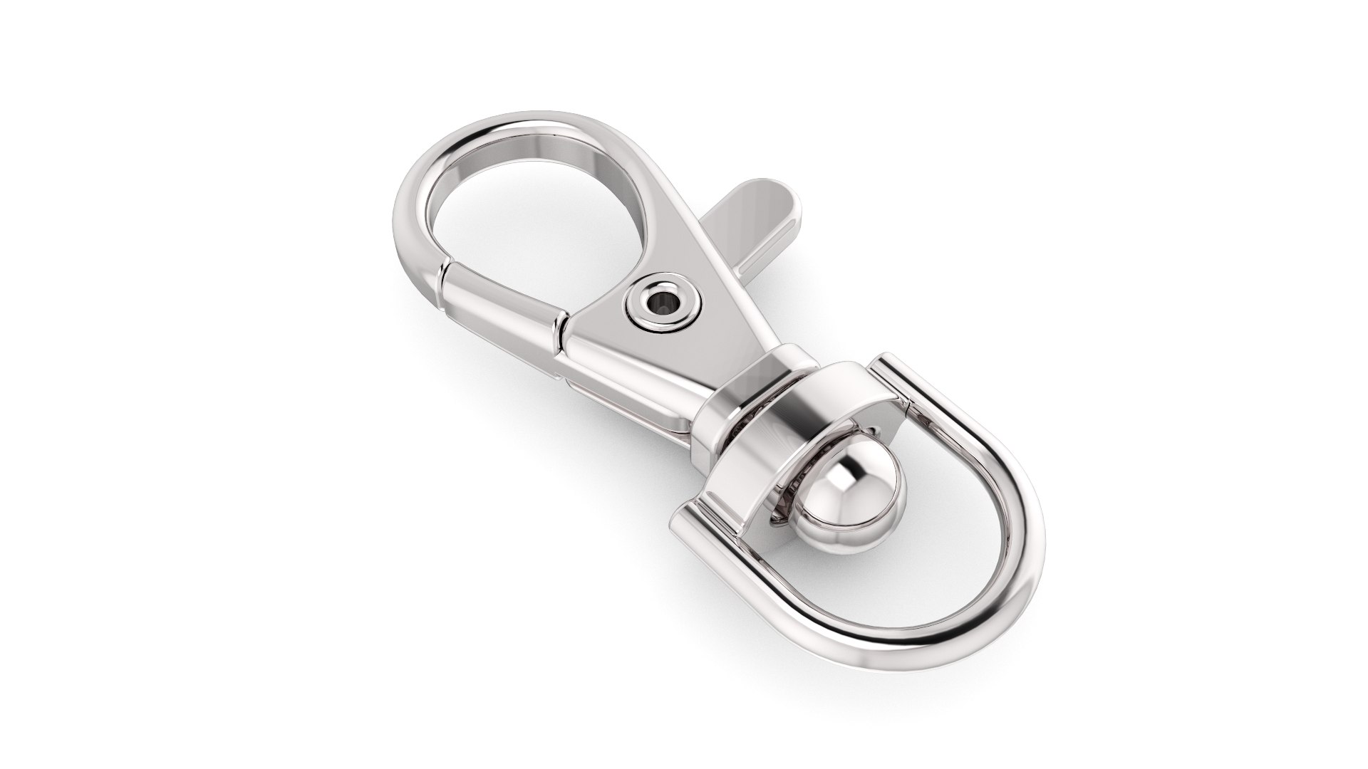 3D Key Chain With Lobster Clasp Type Model - TurboSquid 1918875