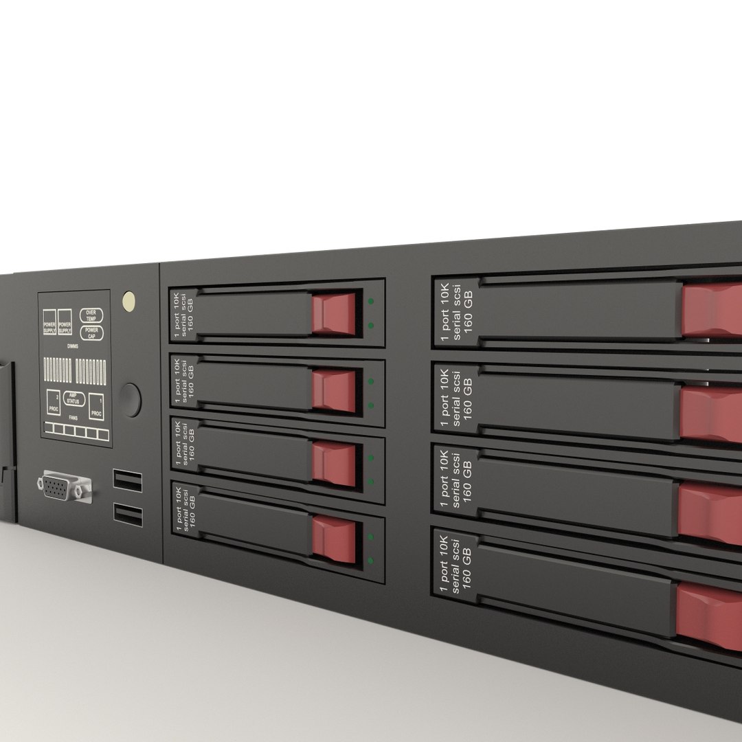 3d Hp Server Model