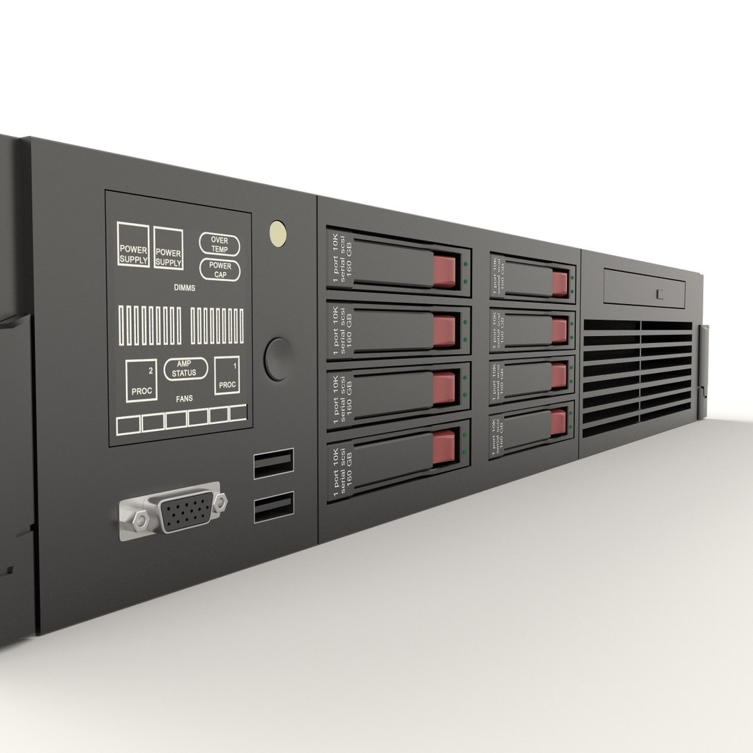 3d Hp Server Model