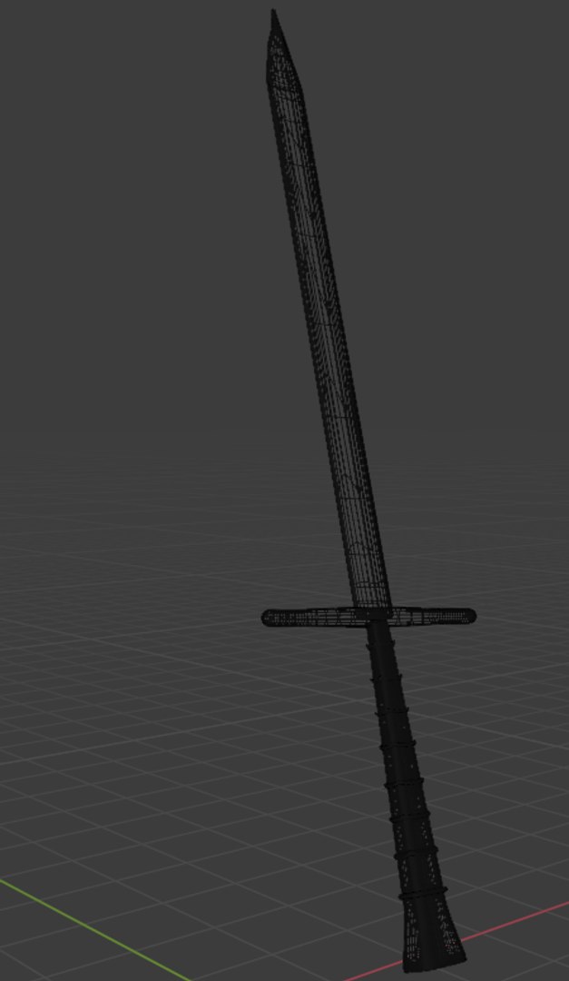 Longsword sword 3D model - TurboSquid 1688592