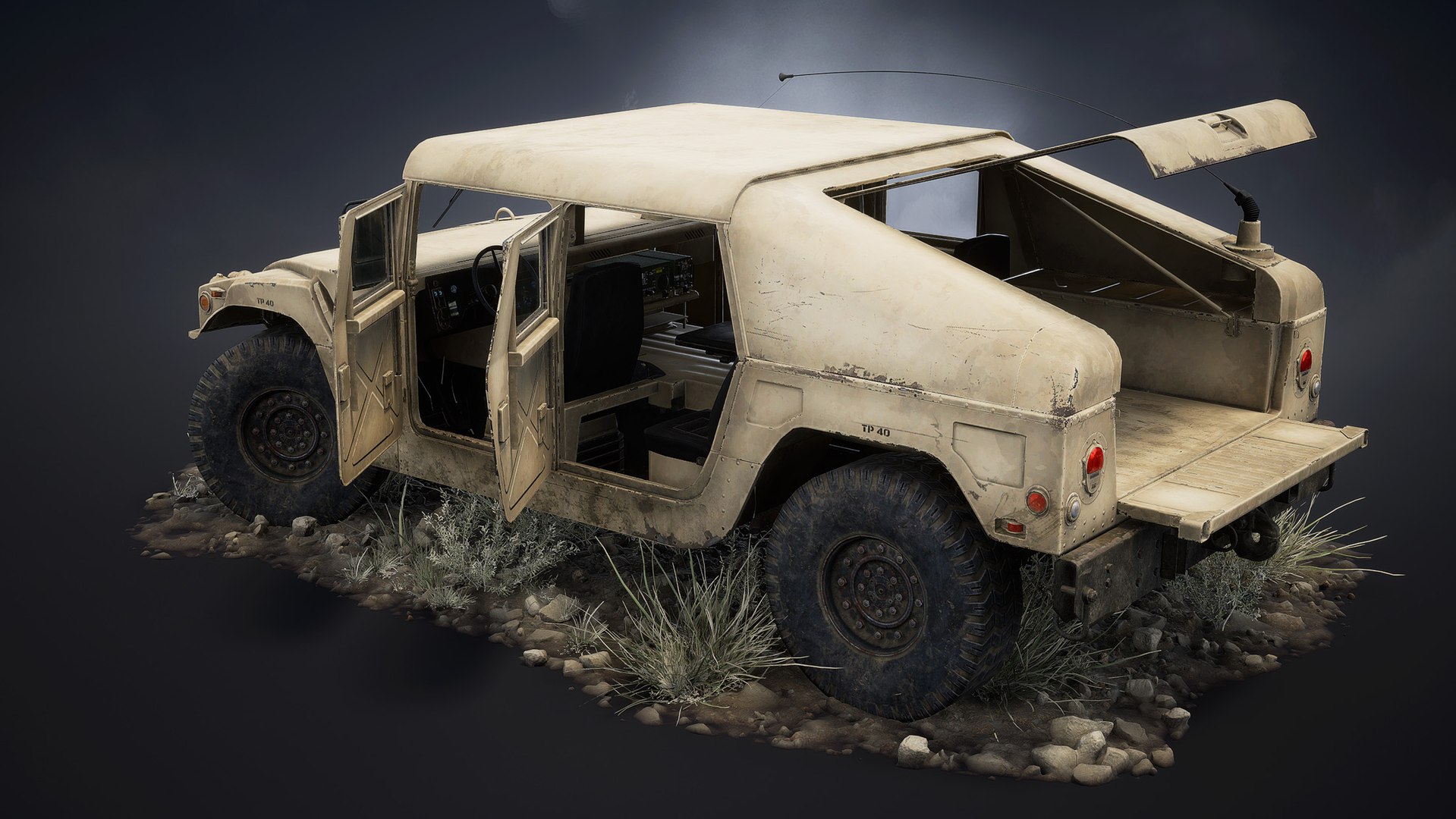 3D HMMWV M998 Humvee Model - TurboSquid 2073793