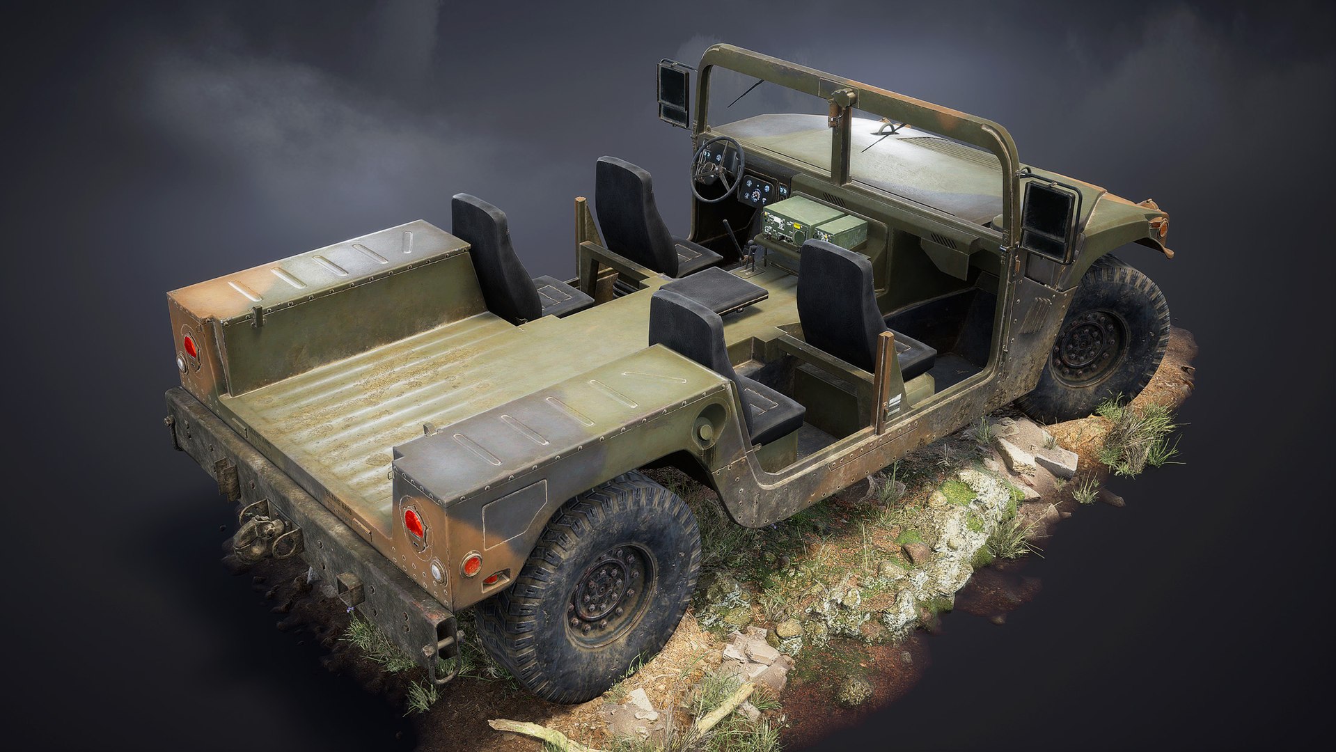 3D HMMWV M998 Humvee Model - TurboSquid 2073793