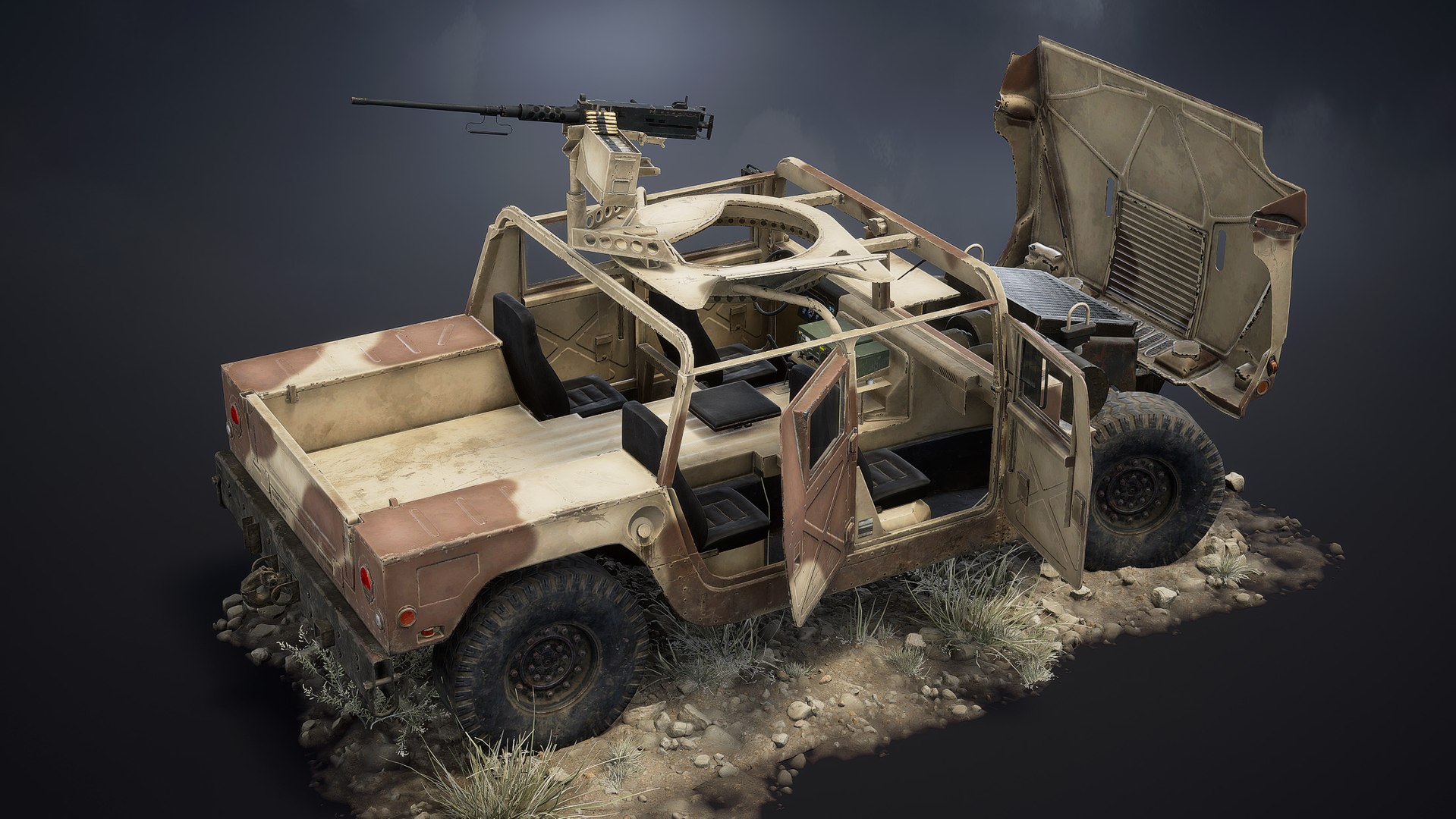 3D HMMWV M998 Humvee Model - TurboSquid 2073793