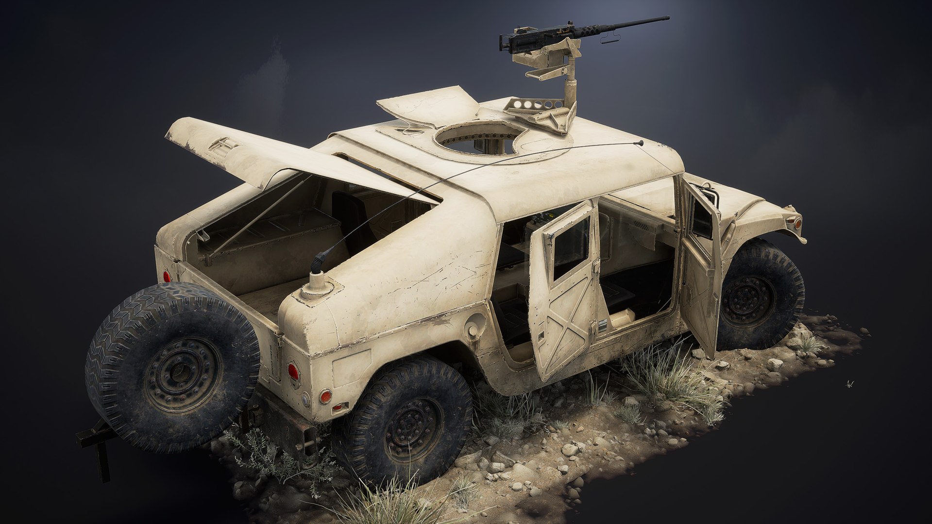 3D HMMWV M998 Humvee Model - TurboSquid 2073793