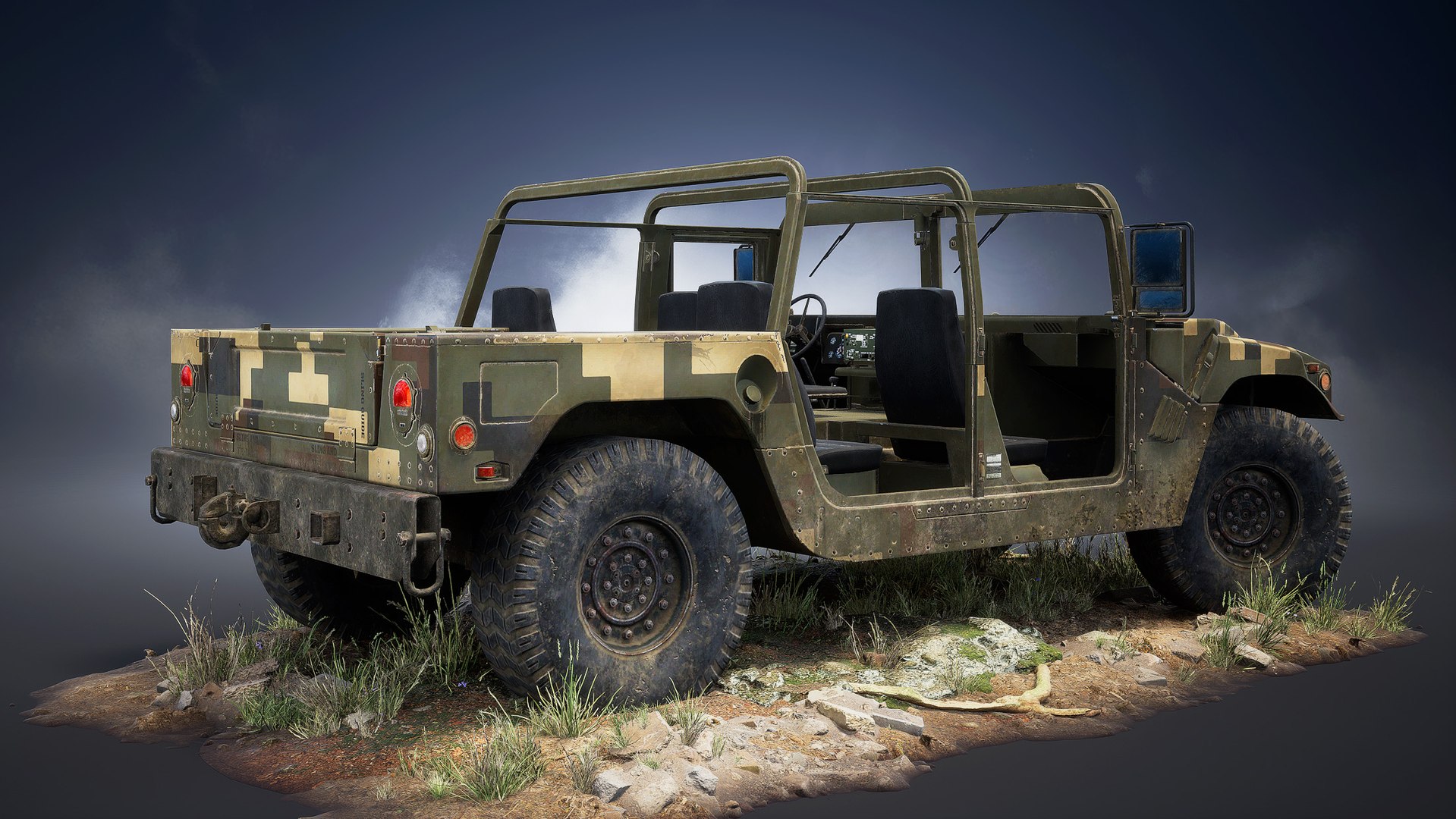 3D HMMWV M998 Humvee Model - TurboSquid 2073793