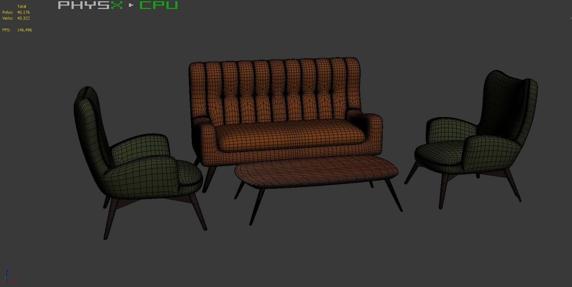 3d sofa set