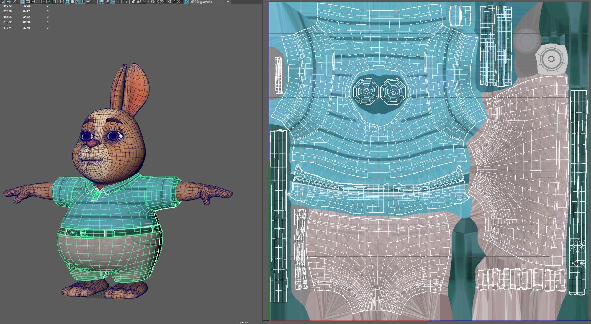3D Model Cartoon Rabbit - TurboSquid 2143236