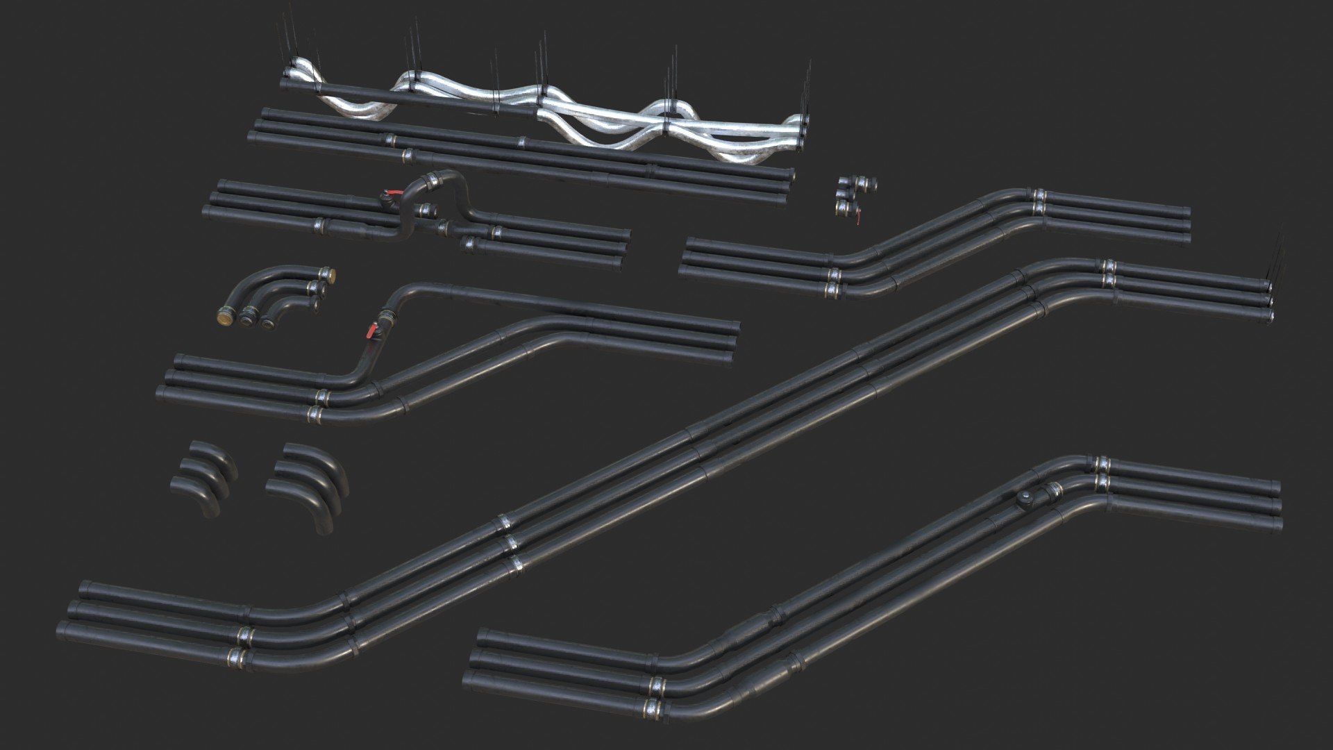 Pipe modular model - TurboSquid 1671181