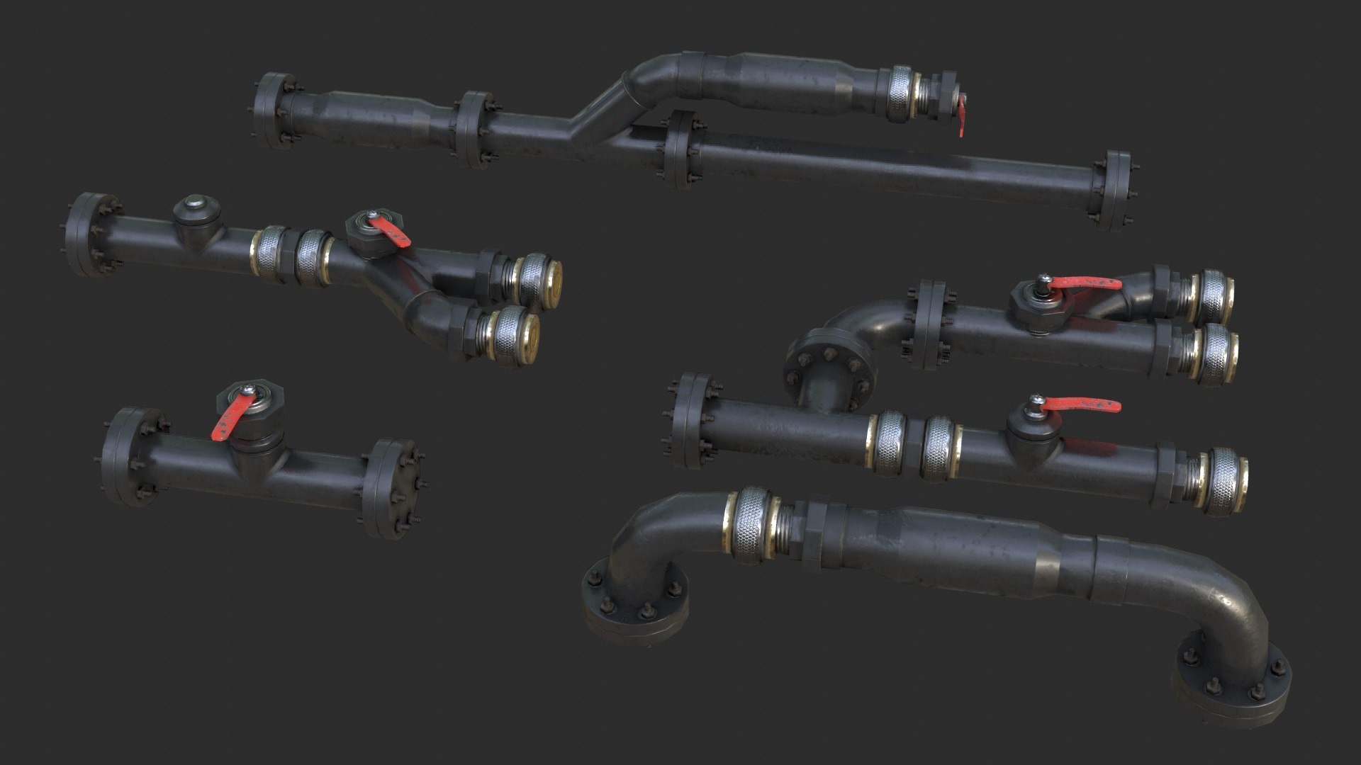 Pipe modular model - TurboSquid 1671181