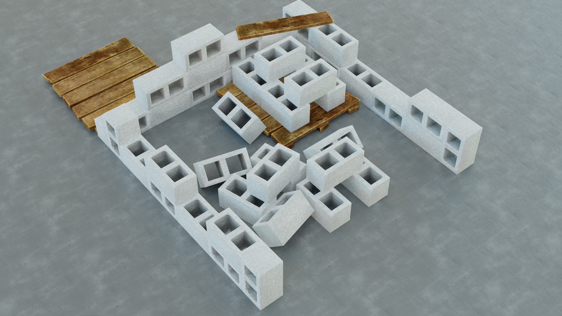 3D Cinder Block - TurboSquid 1886342