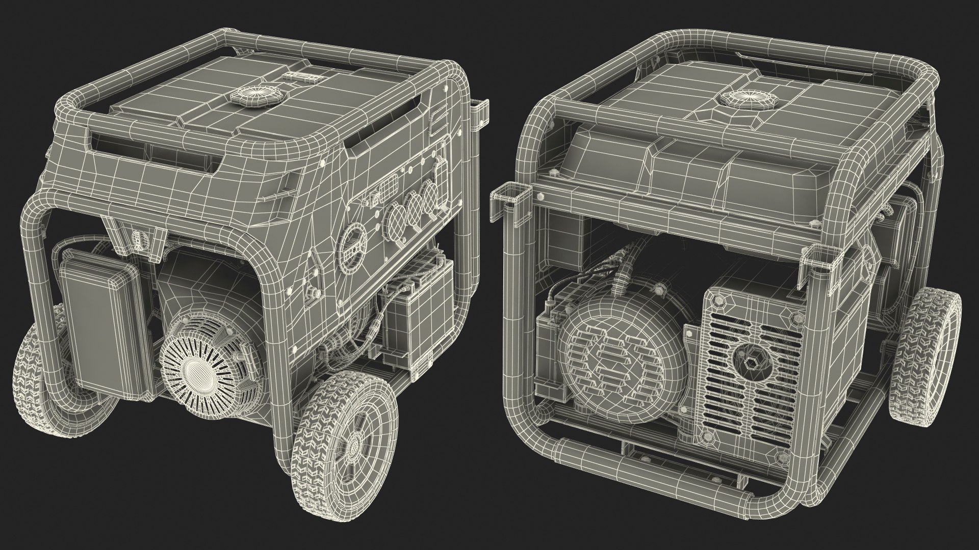 3D Portable Generators Collection Model - TurboSquid 2006379
