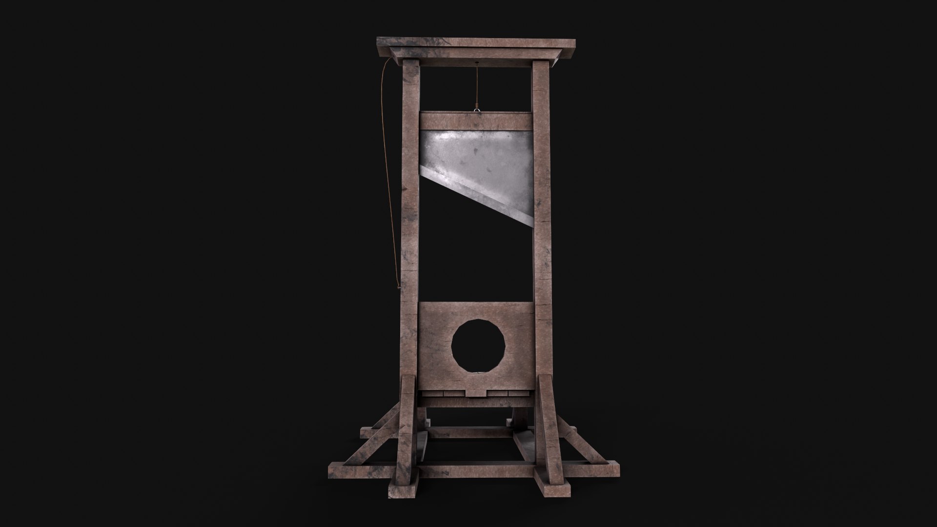 3D Guillotine model - TurboSquid 1767537