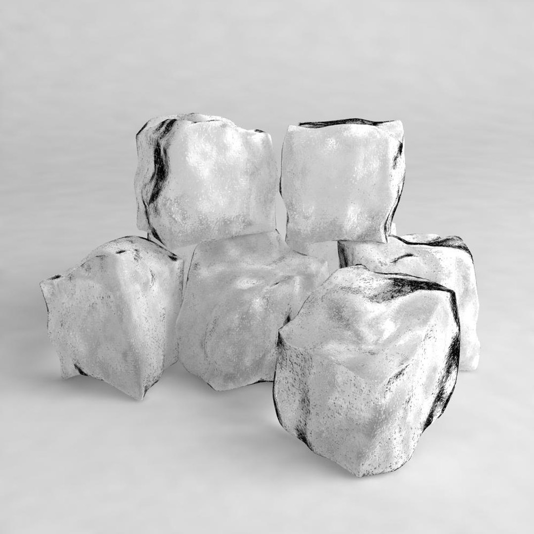 3d model ice cube