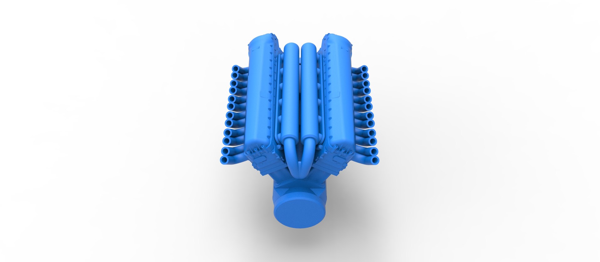 3D Engine V12 Of Vintage Dragster Scale 1 To 25 Model - TurboSquid 2431457