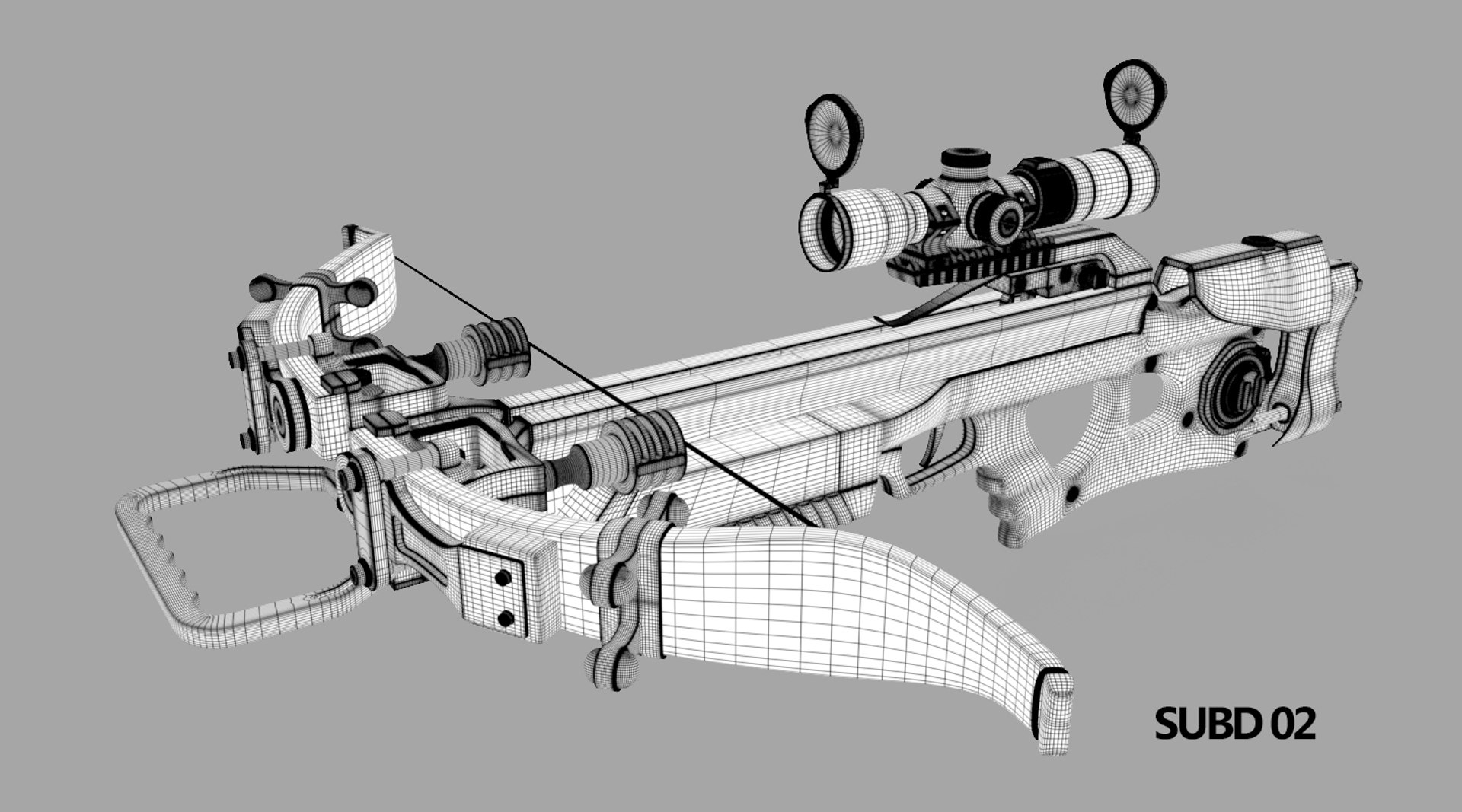 3D model hunting crossbow - TurboSquid 1376193