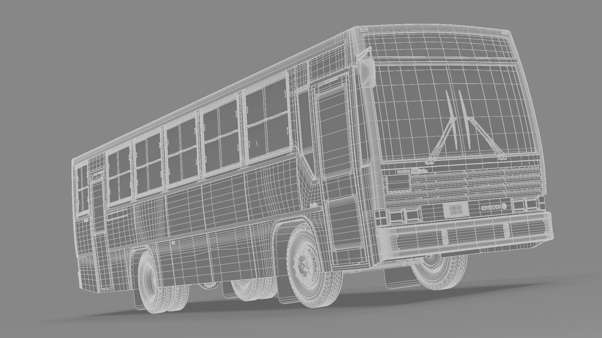 1988 Caio Padron Vitoria Short Tres Amigos MB OF-1313 3D model - TurboSquid 2096507