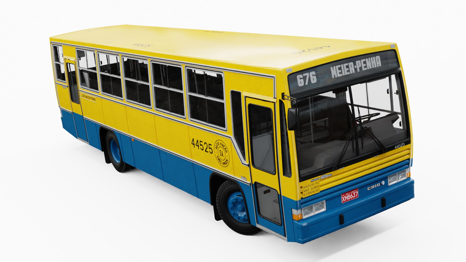 1988 Caio Padron Vitoria Short Tres Amigos MB OF-1313 3D model - TurboSquid 2096507