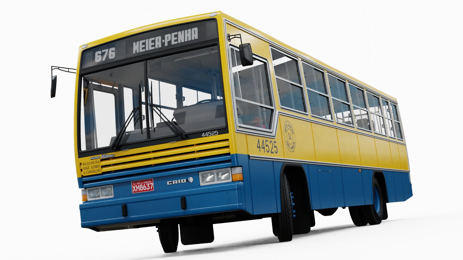 1988 Caio Padron Vitoria Short Tres Amigos MB OF-1313 3D model - TurboSquid 2096507