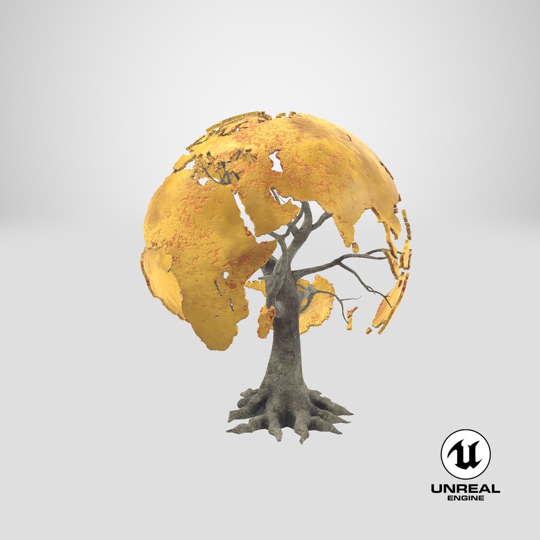3D Tree Globe - TurboSquid 1666528