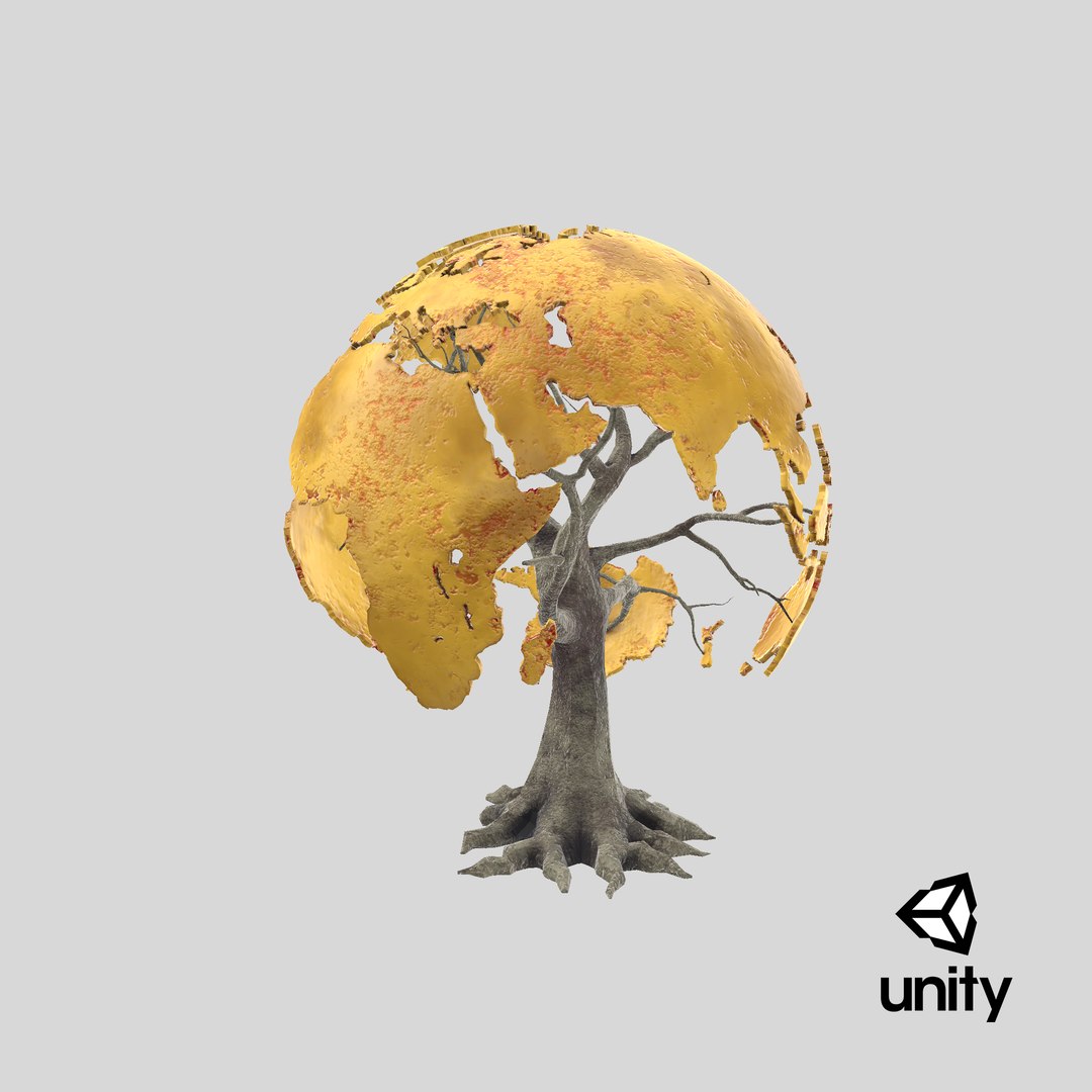 3D Tree Globe - TurboSquid 1666528