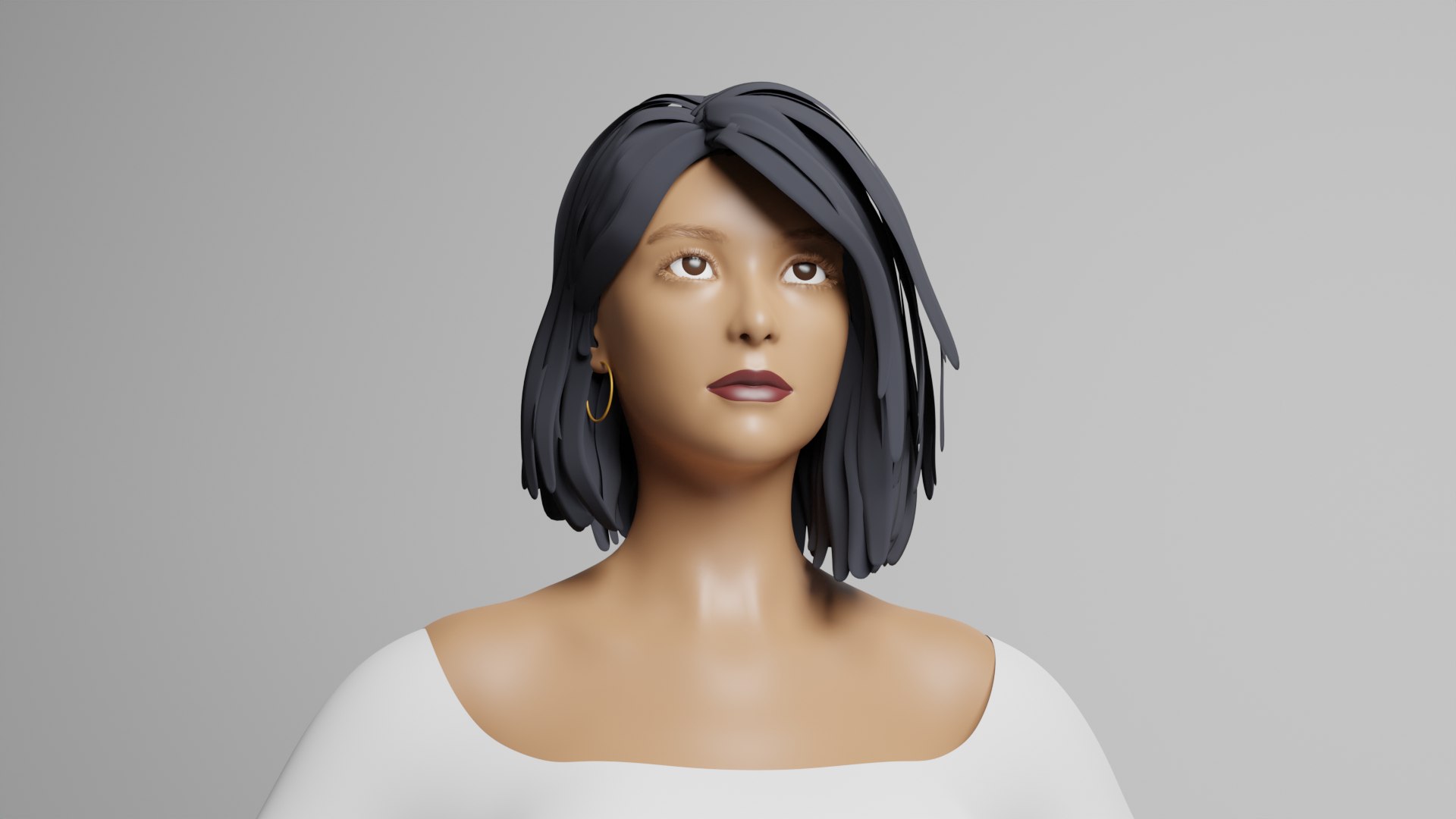 modelo 3d Woman 3d model female character rigged and 2 animations ...