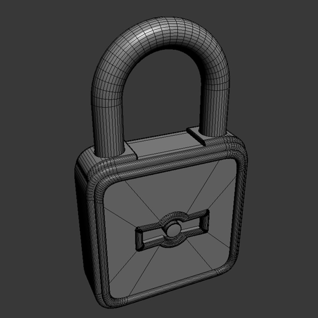 padlock key details dwg