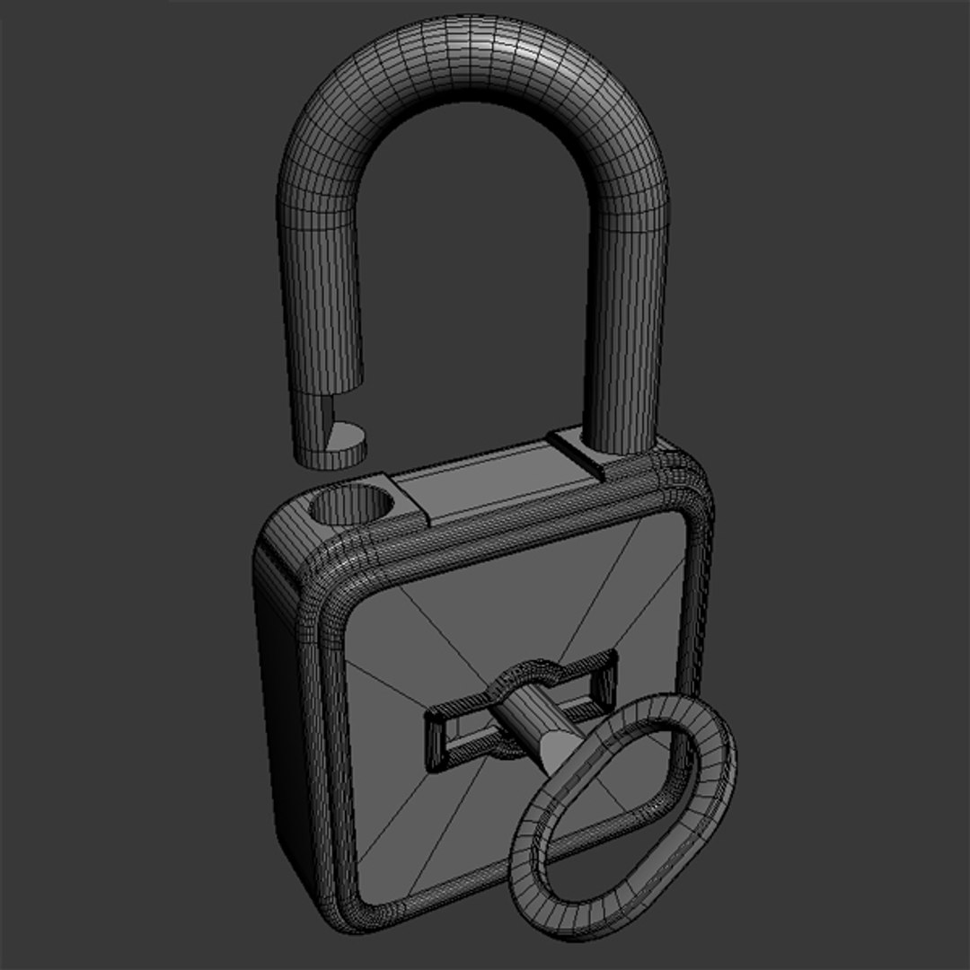 padlock key details dwg
