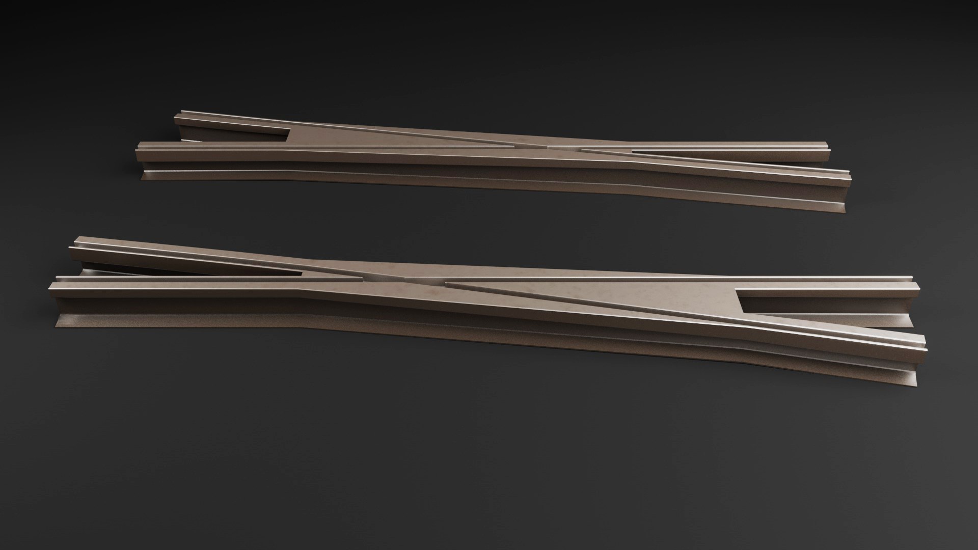 3D Tram Tracks Construction Elements Model - TurboSquid 1961366