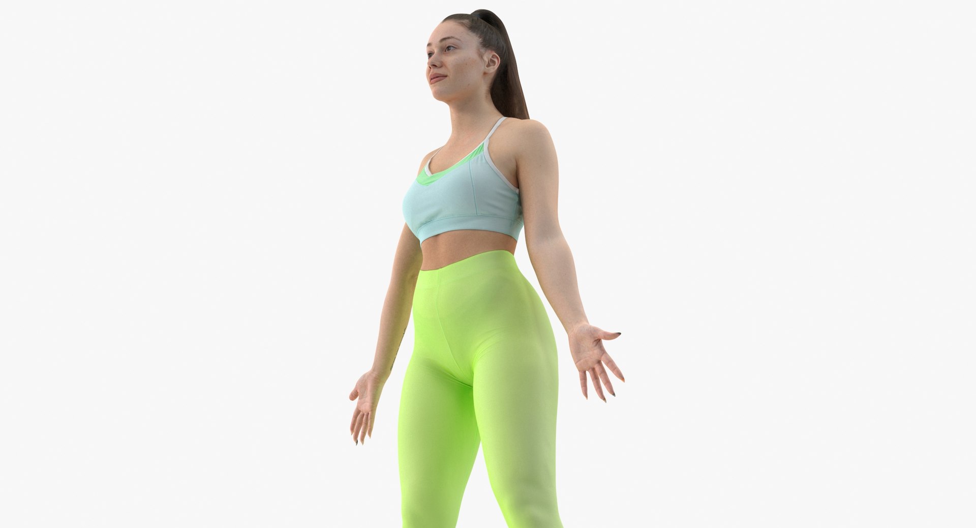 3D Freya Sport A Pose model - TurboSquid 1878928