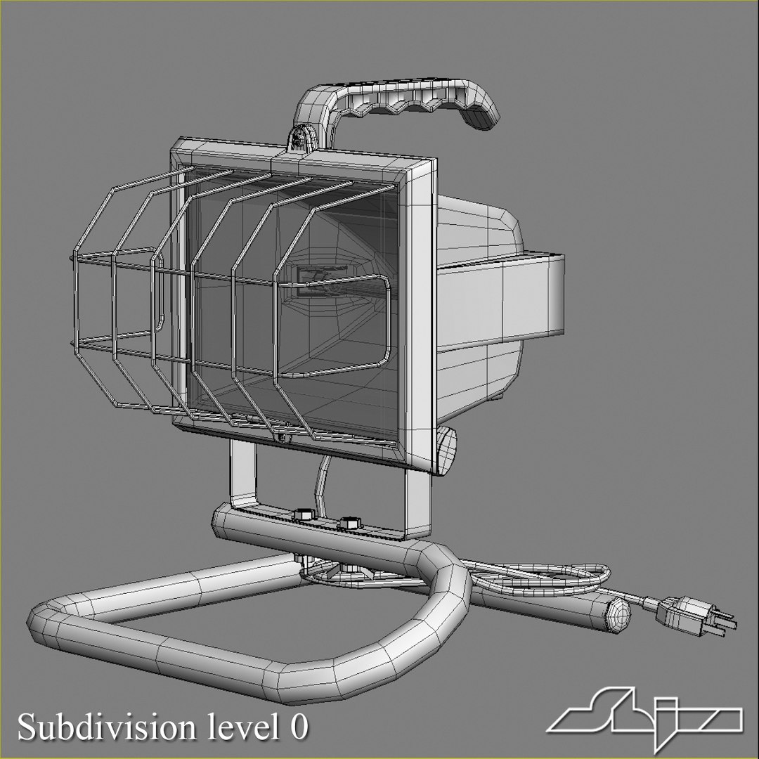 3d Model Work Light 3