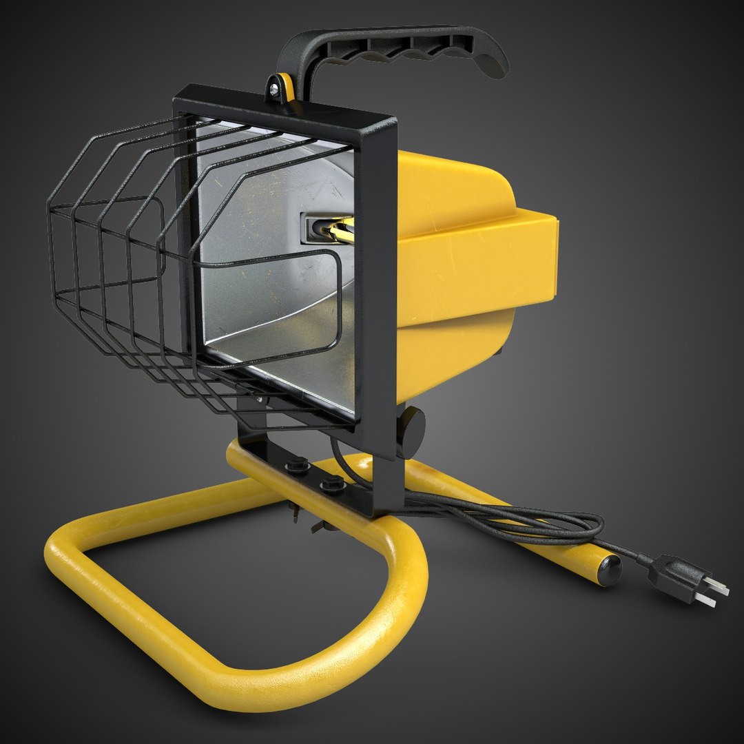 3d Model Work Light 3