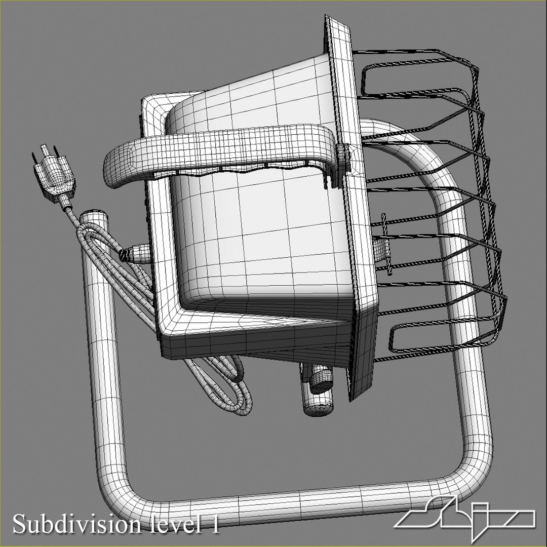 3d Model Work Light 3