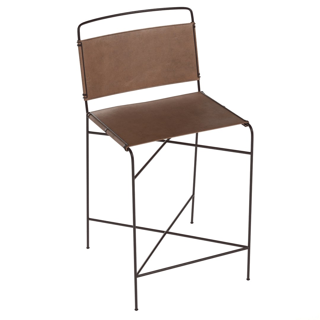 Wharton Counter Bar Stool 3D Model - TurboSquid 1522651