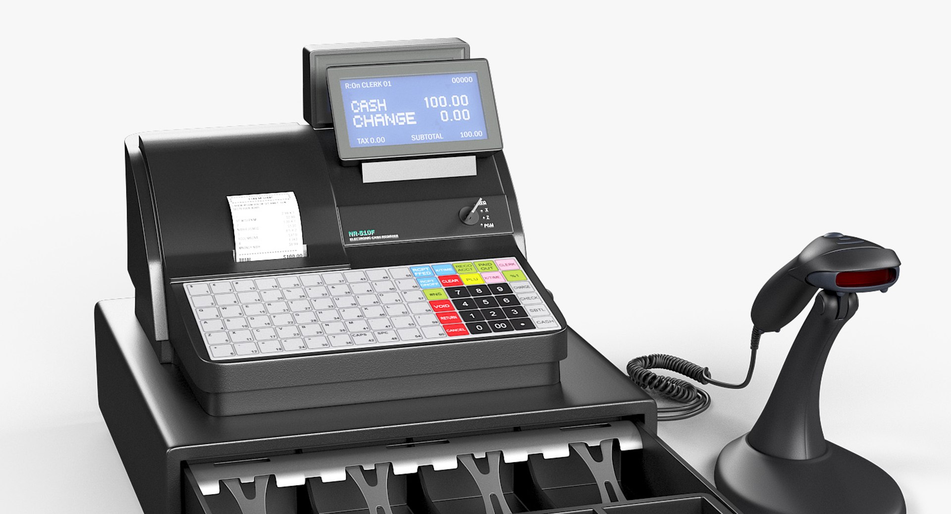 3D Model Cash Register Sam4s - TurboSquid 1206072