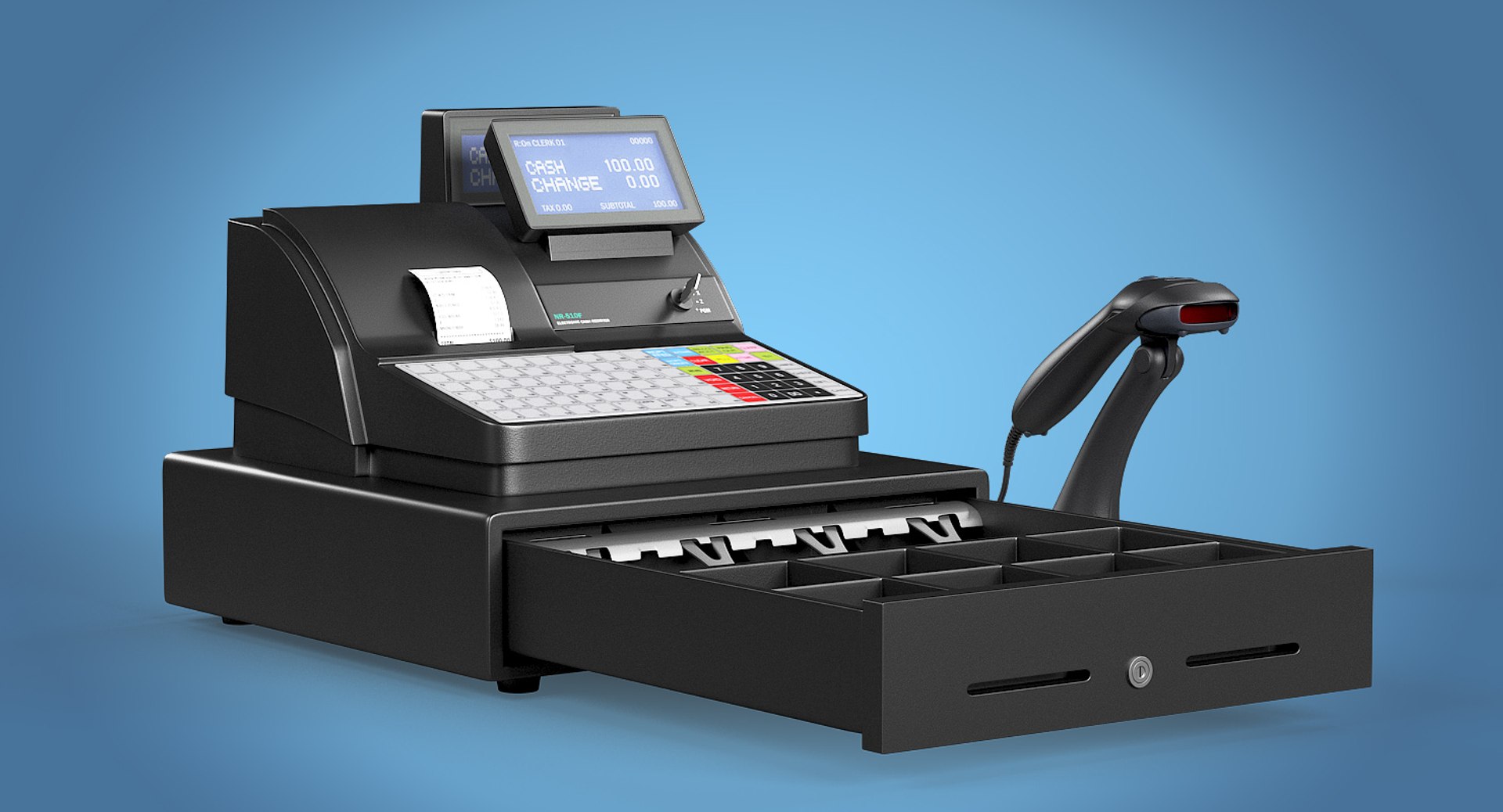 3D Model Cash Register Sam4s - TurboSquid 1206072